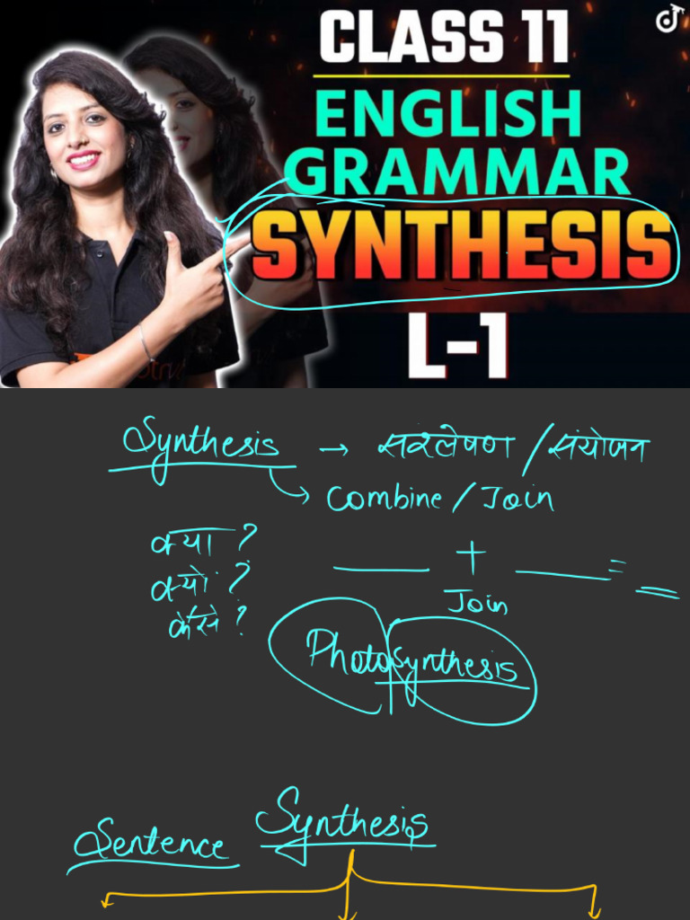 Class 11 Synthesis L-1 Class PDF | PDF