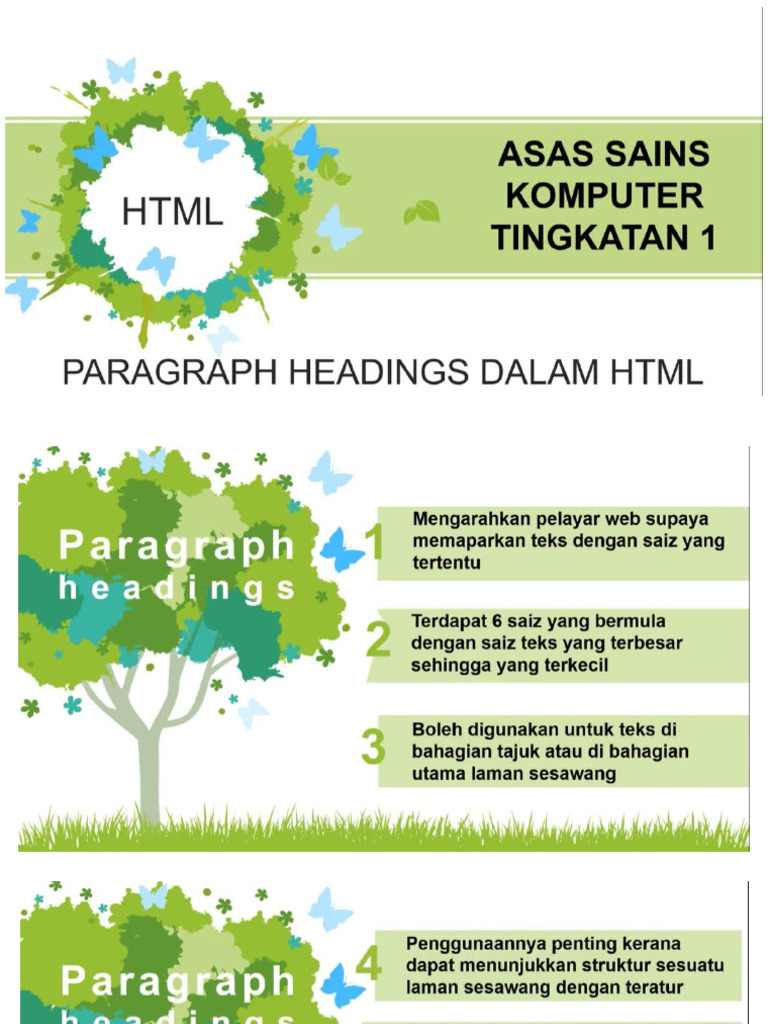 Paragraph Headings Dalam HTML | PDF