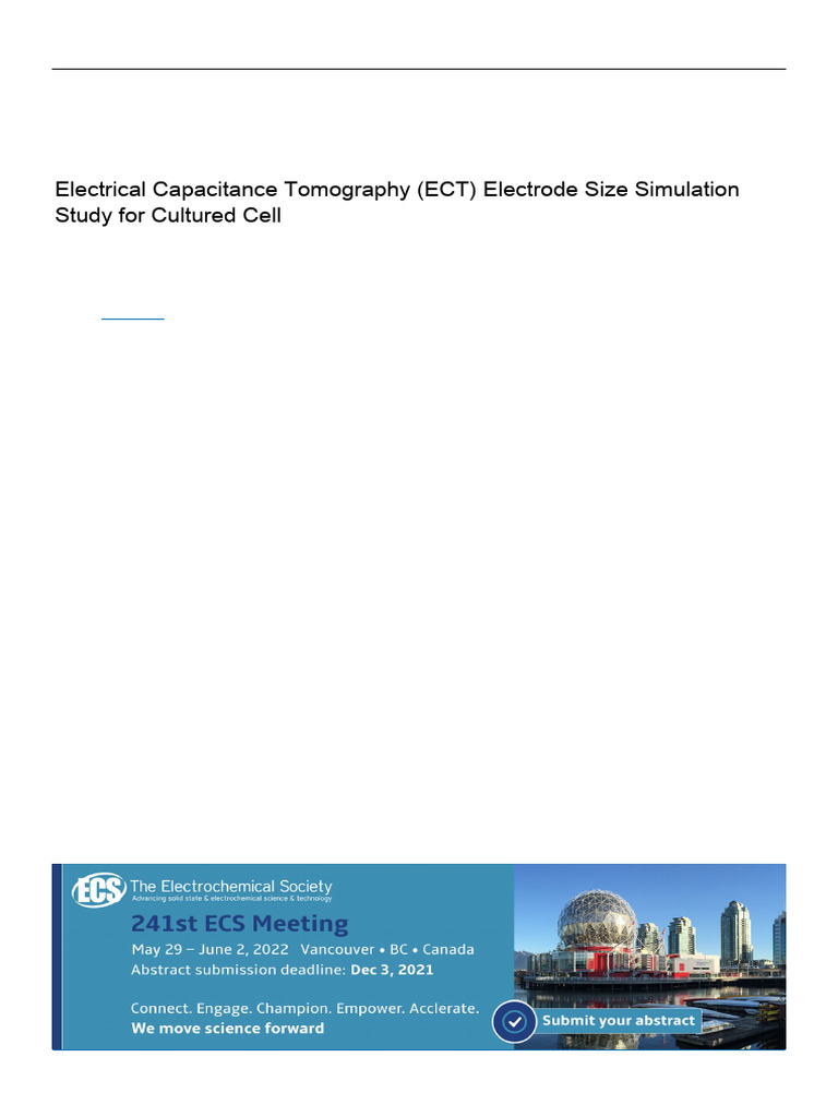 Electrical Capacitance Tomography (ECT) Electrode Size Simulation Study ...