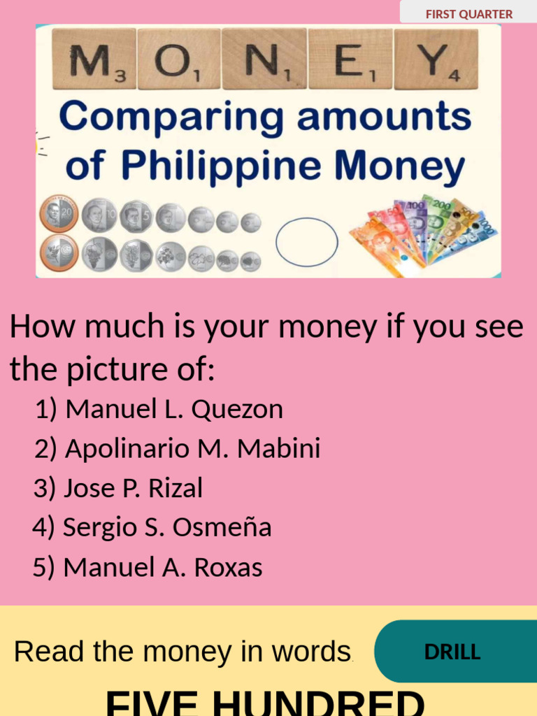 Money Comparison and Savings Activities | PDF | Philippines | Foreign ...