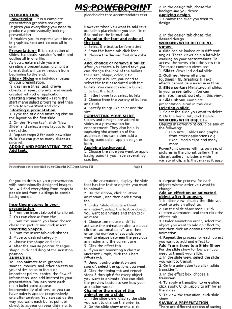 Microsft Powerpoint | PDF