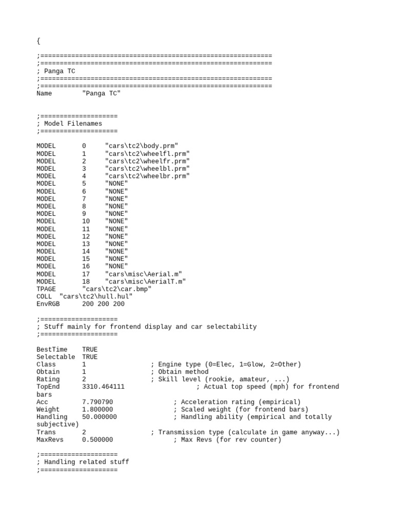 Parameters Car Oop | PDF