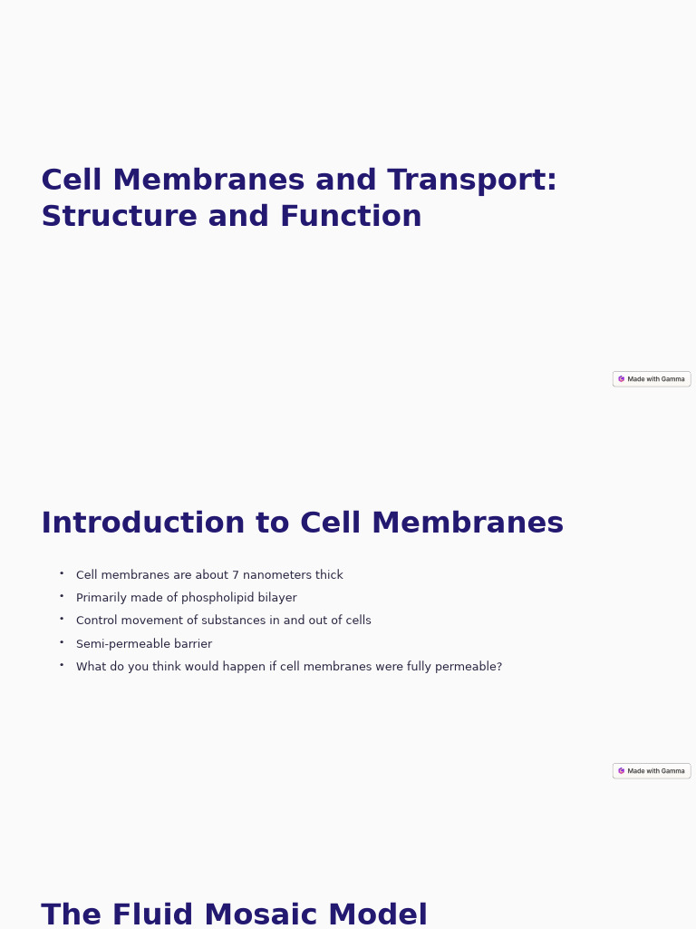 Cell Membrane 1 (1) | PDF