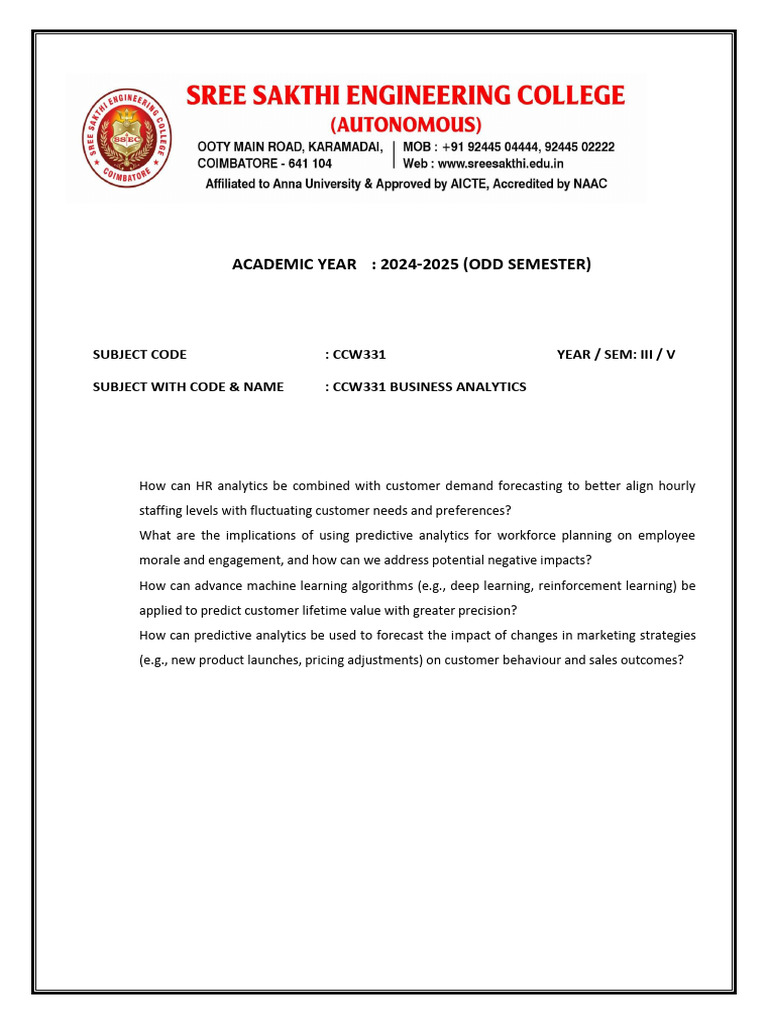 Ba Assignment - 1 | PDF