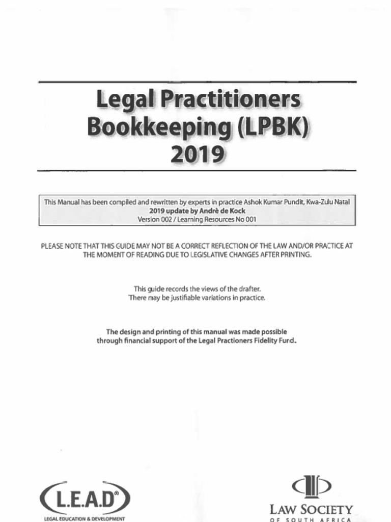 Bookkeeping Manual | PDF