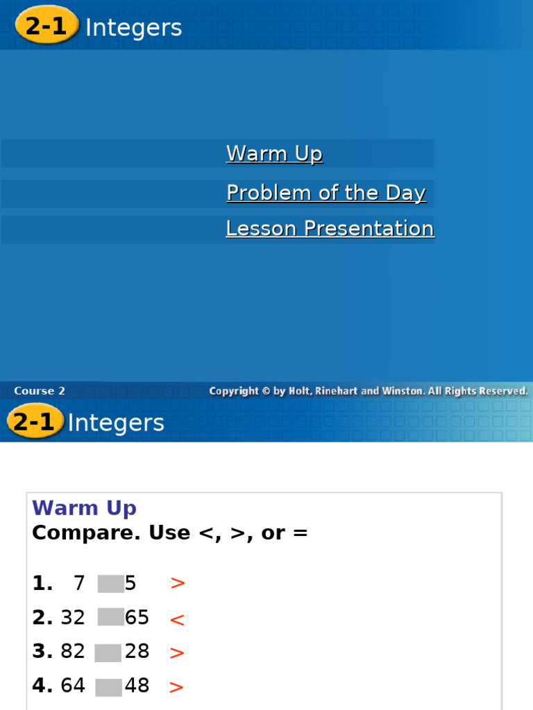 Integers | PDF