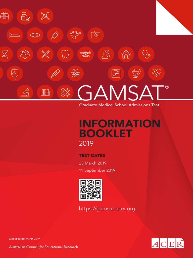 GAMSAT Information Booklet | PDF