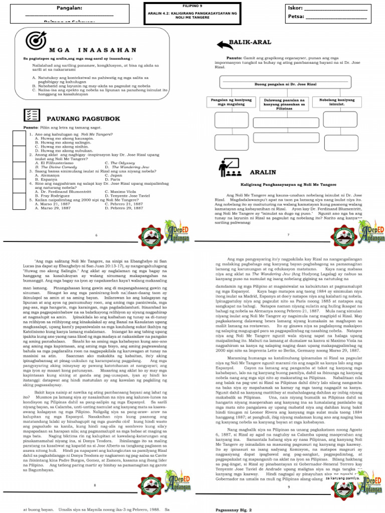 Week 2 Fil 9 Q4 | PDF