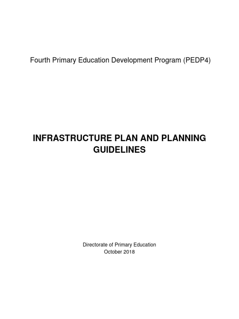 Infrastructure Plan and Planning Guidelines | PDF