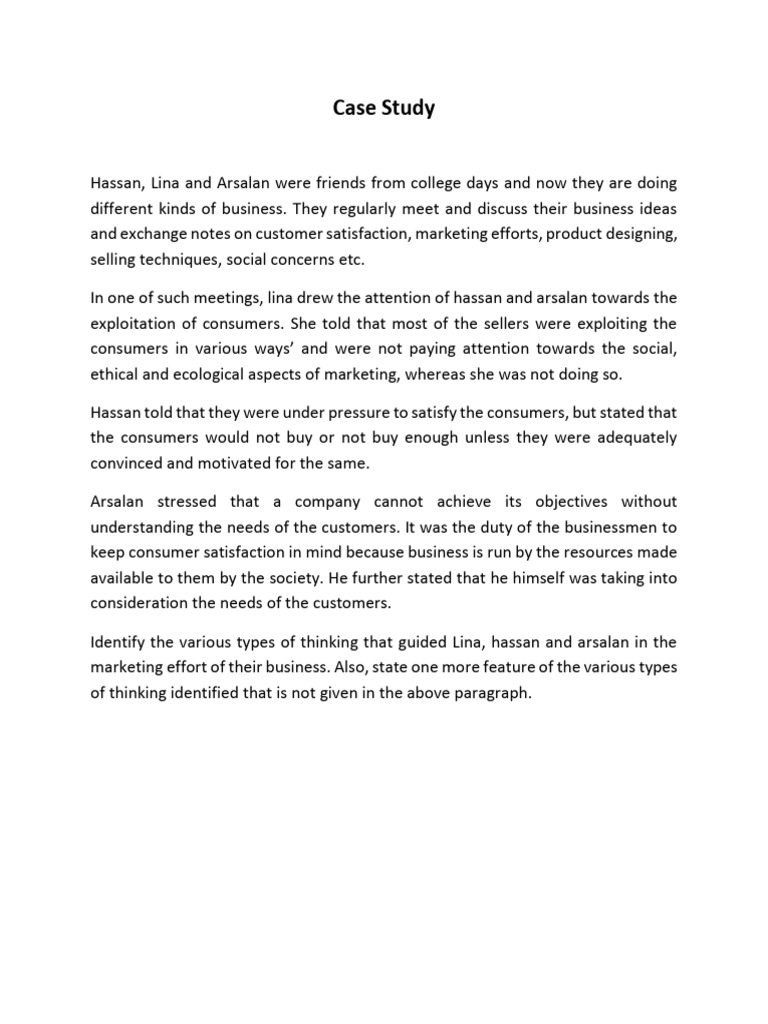 Short Case Study | PDF