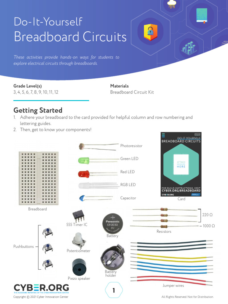 DIY Breadboard Activity - 1 (1) - 0 | PDF