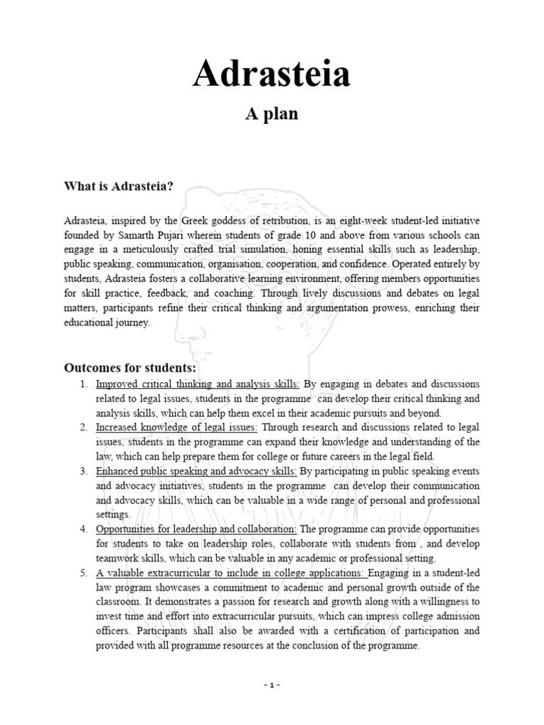 Adrasteia Plan | PDF