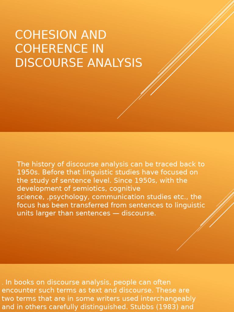 Cohesion Coherent | PDF