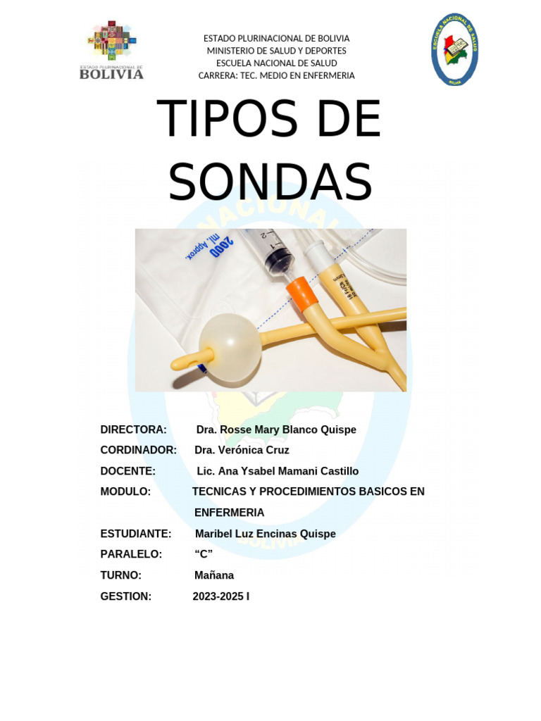 Tipos De Sondas Pdf