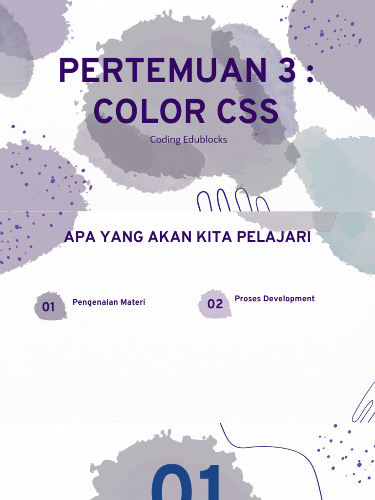 Modul 3 Edublocks - Color CSS | PDF