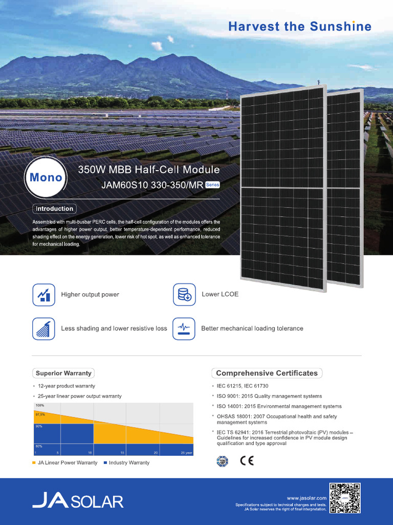 6 Sample PV Datasheets | PDF
