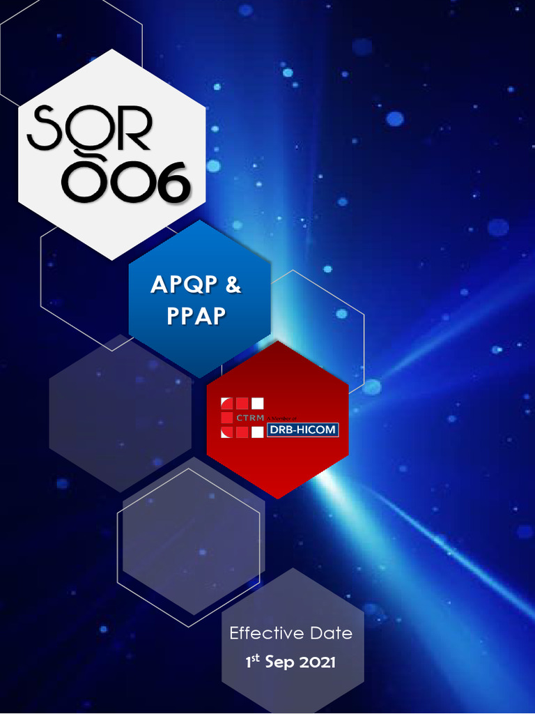 SQR 006 - APQP and PPAP | PDF