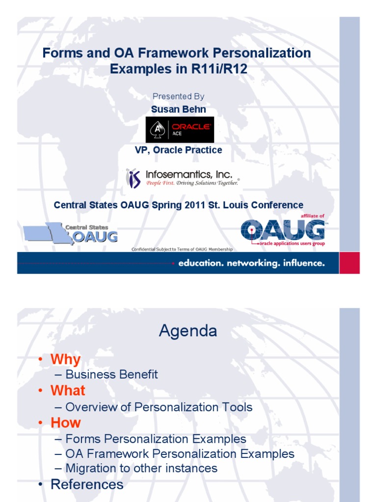 Oracle Form Personalization | PDF | Menu (Computing) | Superuser