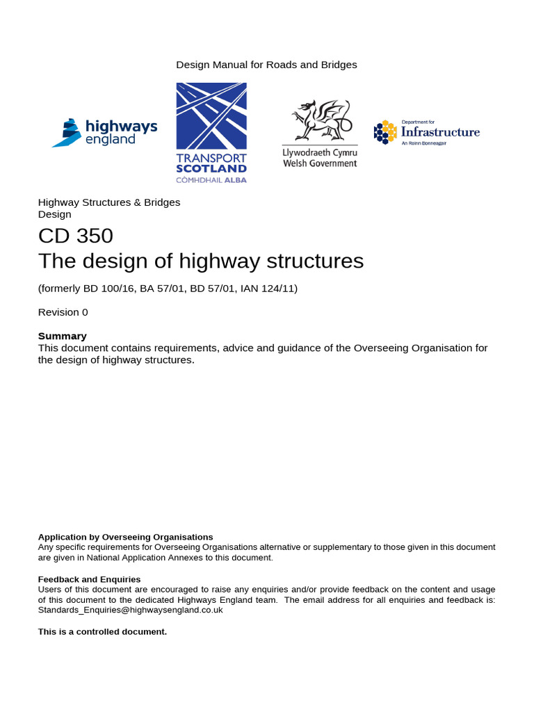 CD 350 The Design of Highway Structures-Web | PDF