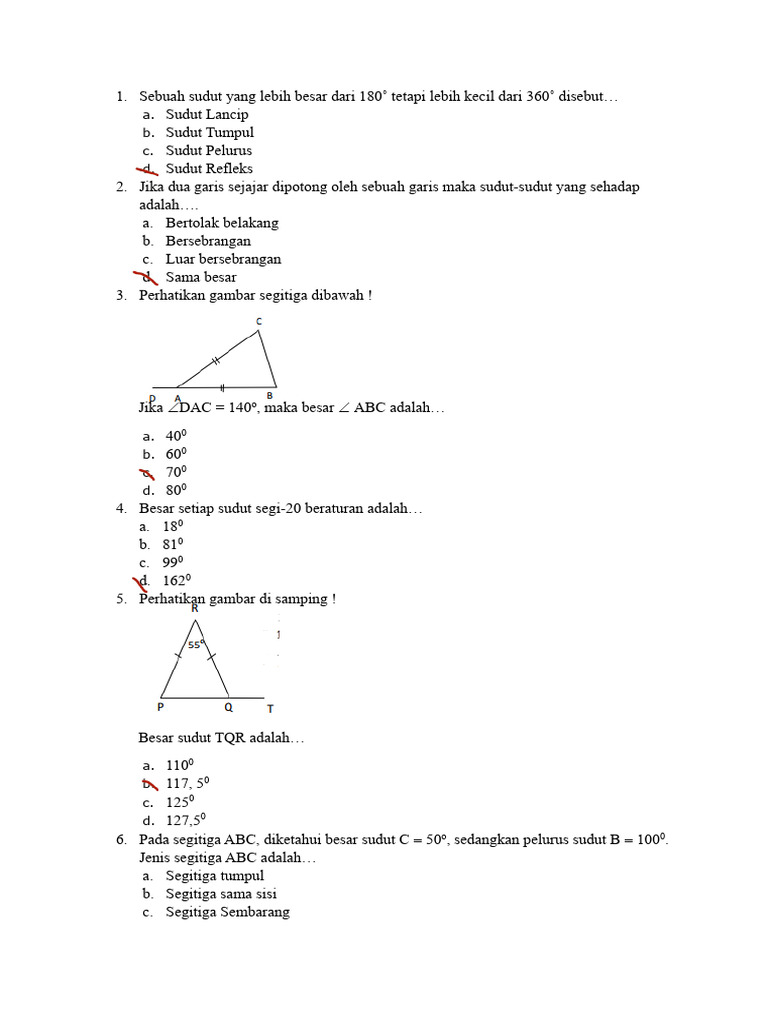 Latihan Soal PTS | PDF