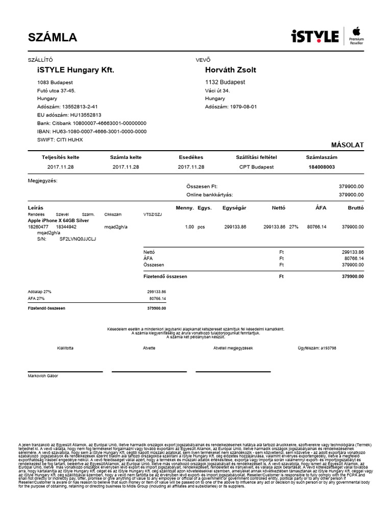 APCOM CE KFT Istyle Hungary | PDF