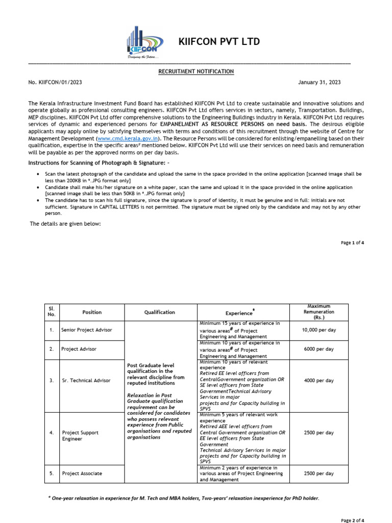 KIIFCON Notification 05032024 v2 | PDF