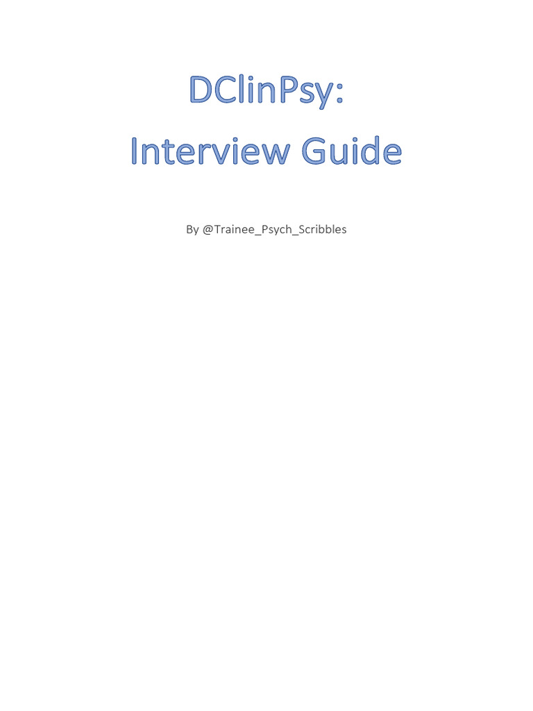 tps-dclinpsy-interview-guide (1) | PDF