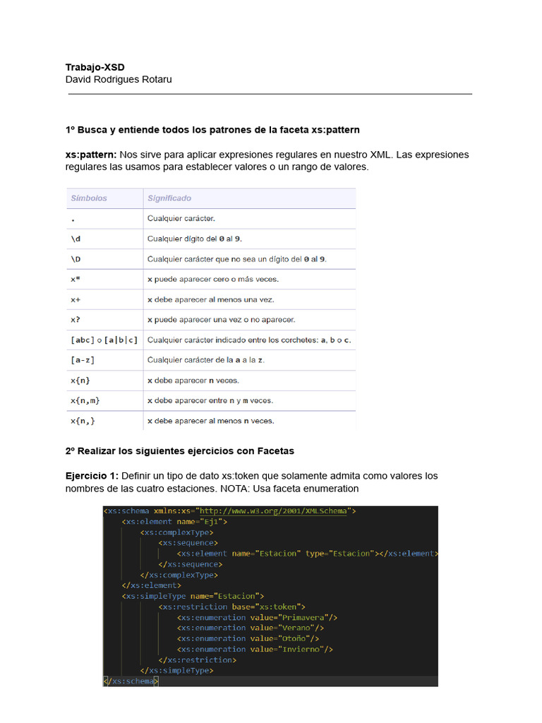 Trabajo-XSD David Rodrigues Rotaru | PDF