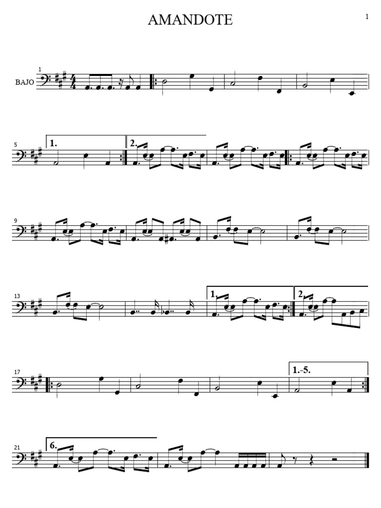 Amandote Bajo | PDF