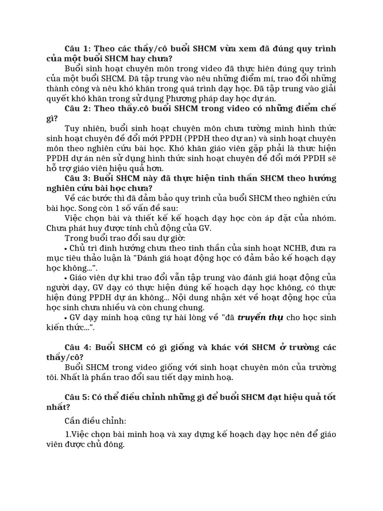 5 Cau Tu Luan Tap Huan GDPT | PDF