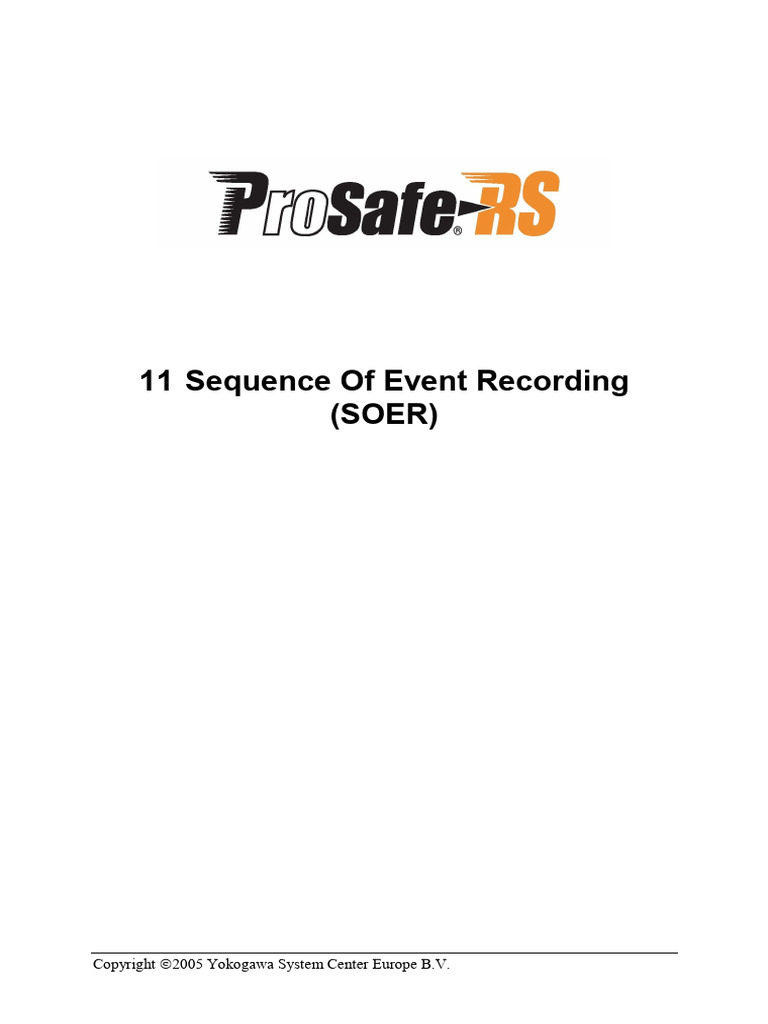 11_Sequence Of Event Recorder | PDF