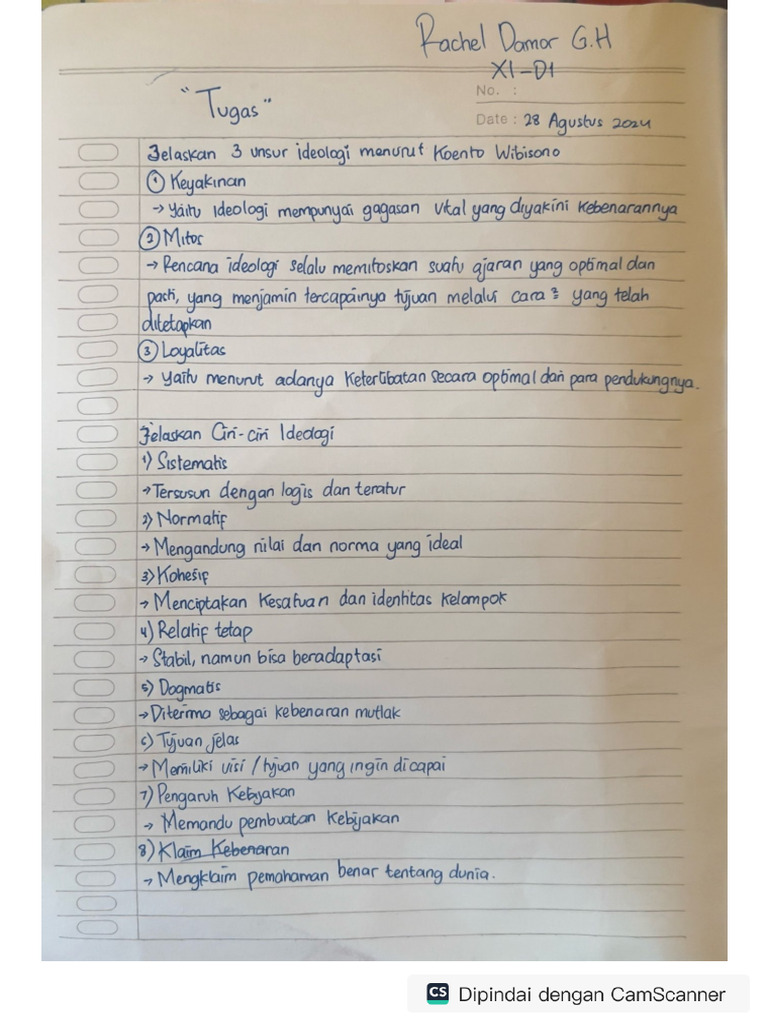 PPKN (Ideologi) Rachel Damor G. H. | PDF