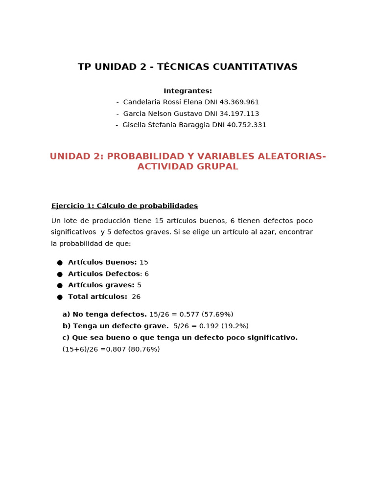 Actividad Grupal Unidad 2 TCG | PDF