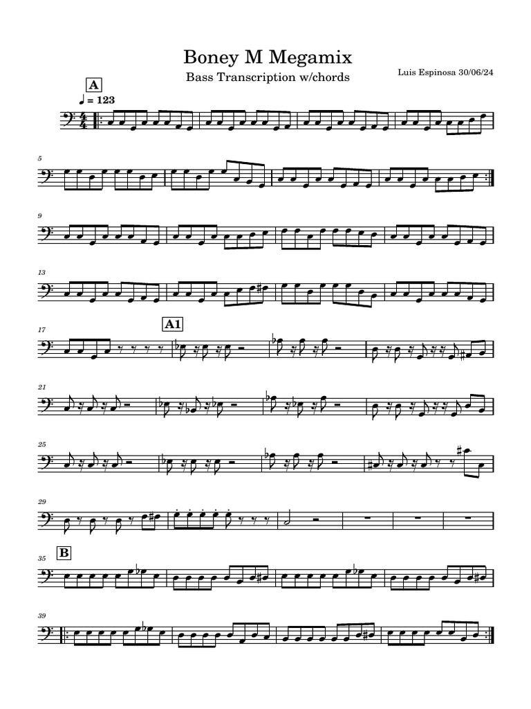 Boney M Megamix | PDF