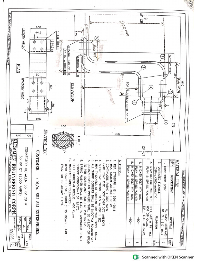 Power connector modification drawing | PDF