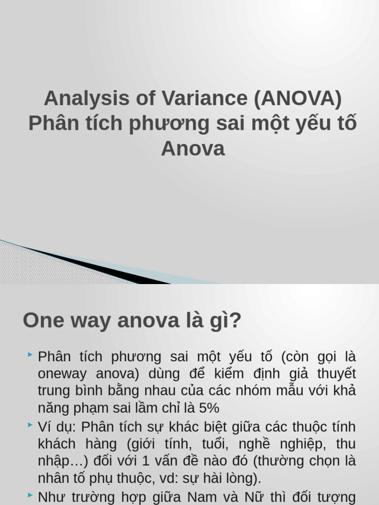 Anova Analysis | PDF