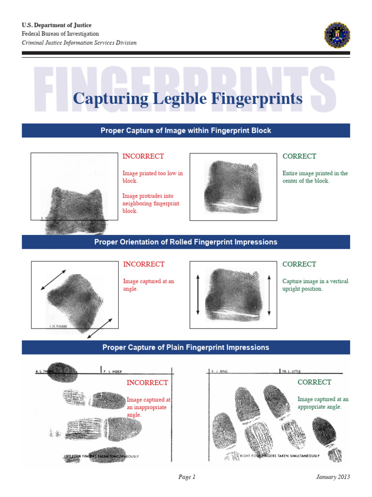 Capturing Legible Fingerprints | PDF