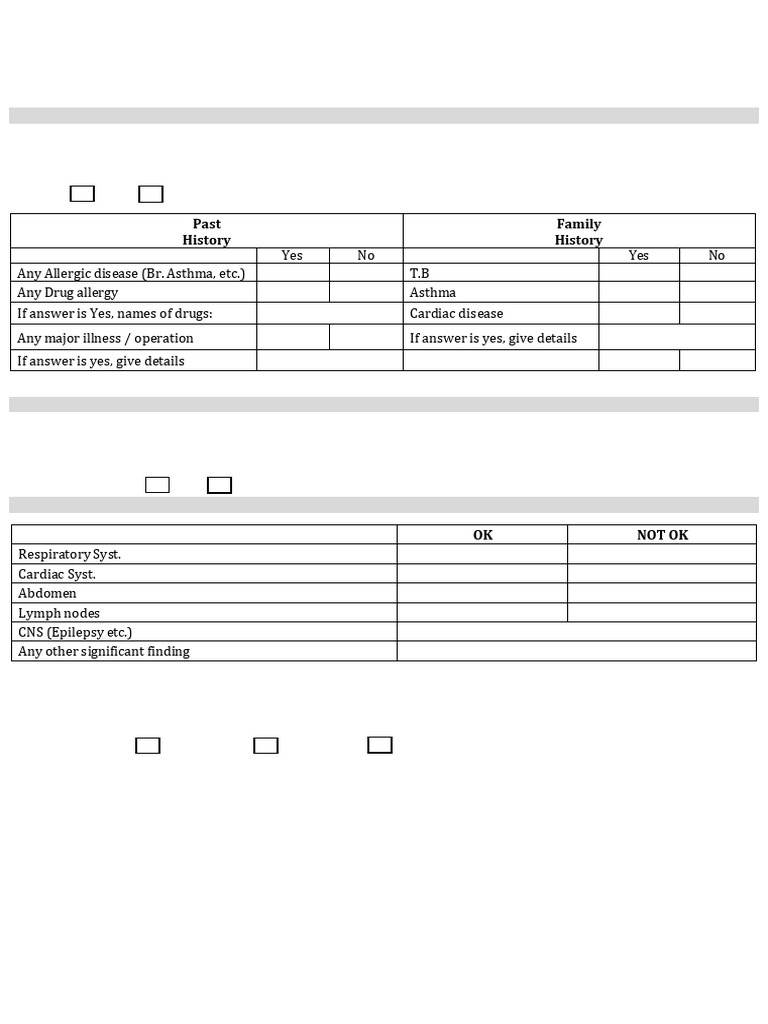 Bits Medical Performa | PDF