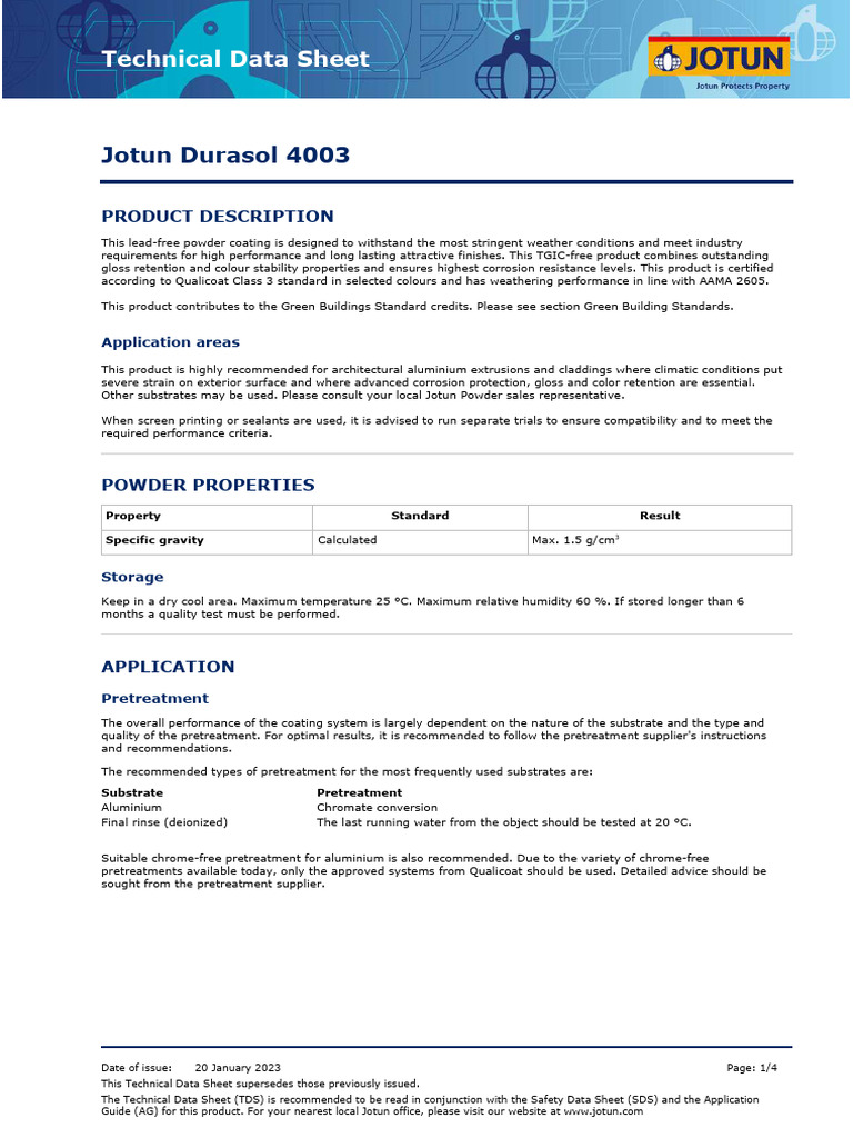 TDS 19980 Jotun Durasol 4003 Euk GB | PDF