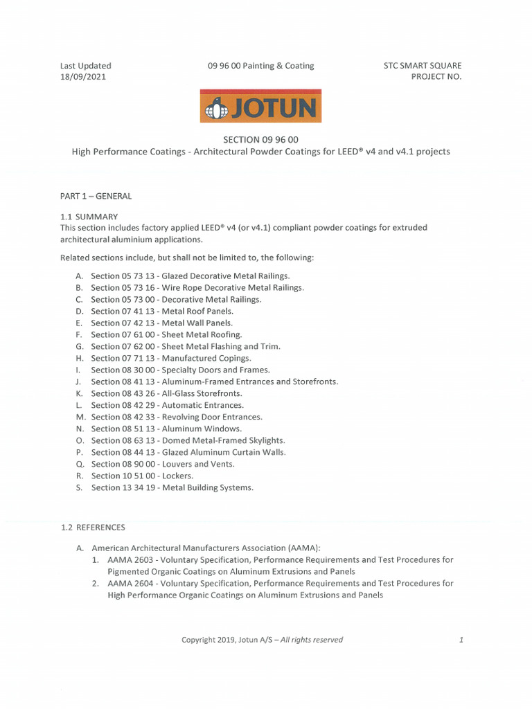 3 - JOTUN - GBS - 099600 - Architectural - Powder - Coatings ...