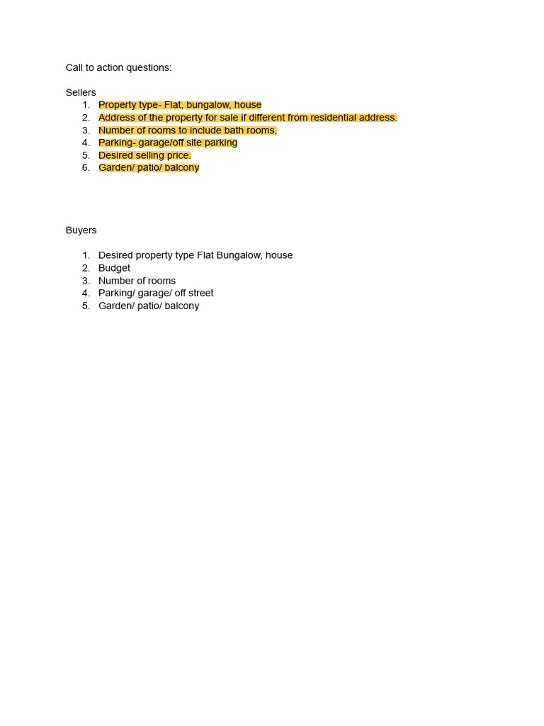 CTA Questions - MAIN | PDF