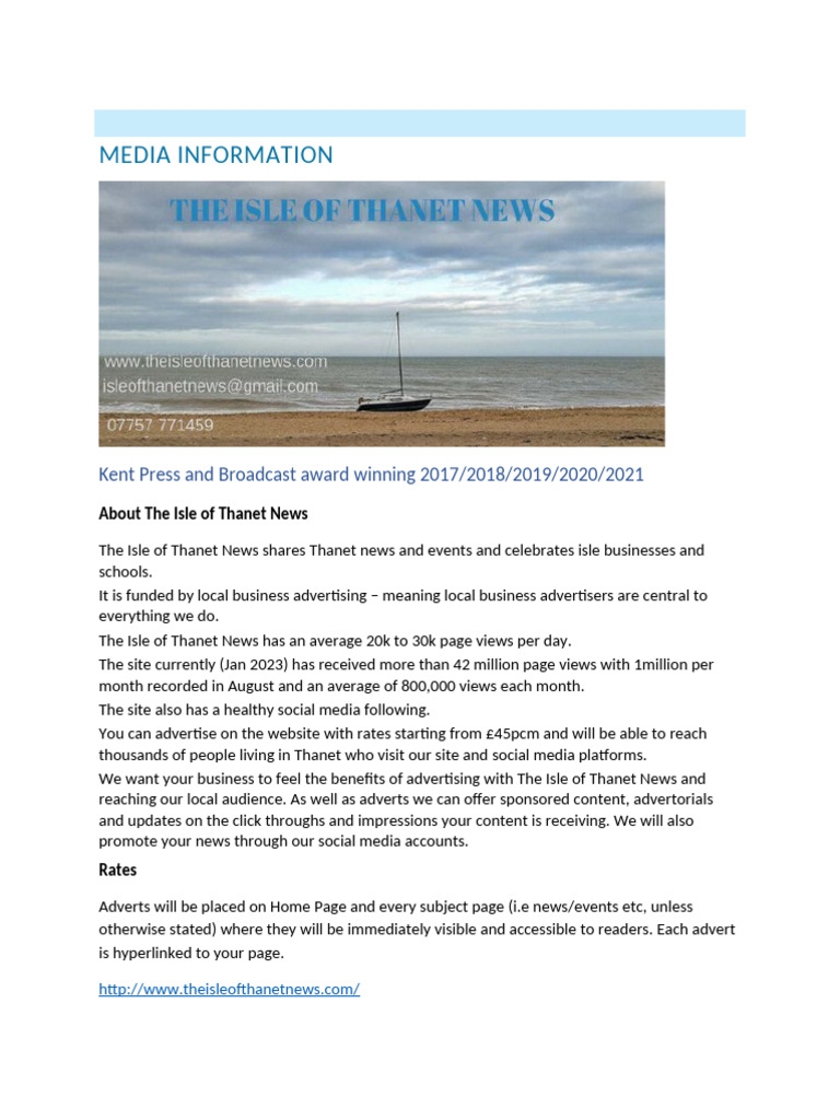 The Isle of Thanet News Online | PDF
