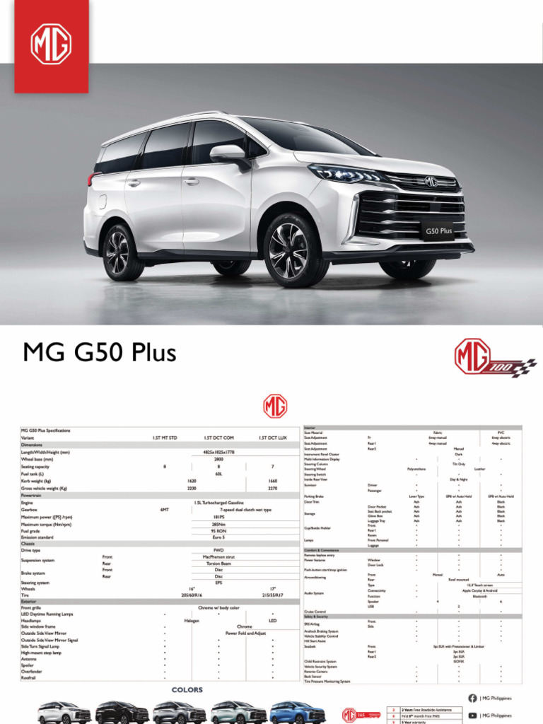 MG-G50-Plus-Specs | PDF