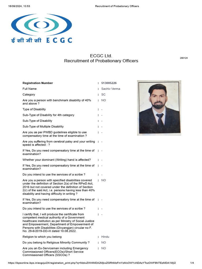 Ecgc Po Form | PDF