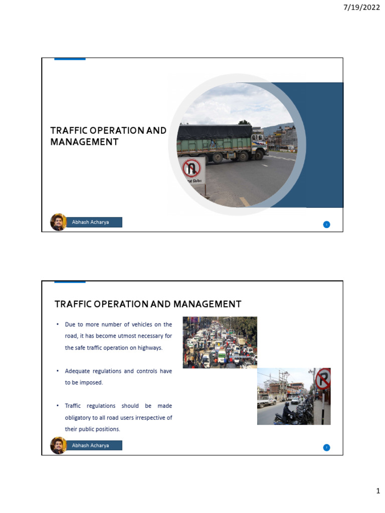 10. Traffic_Operation_and_Management | PDF