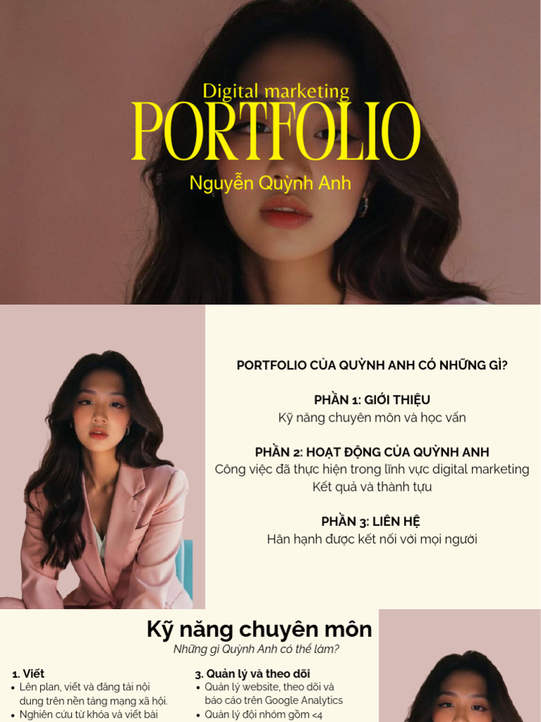 Sample portfolio for students | PDF