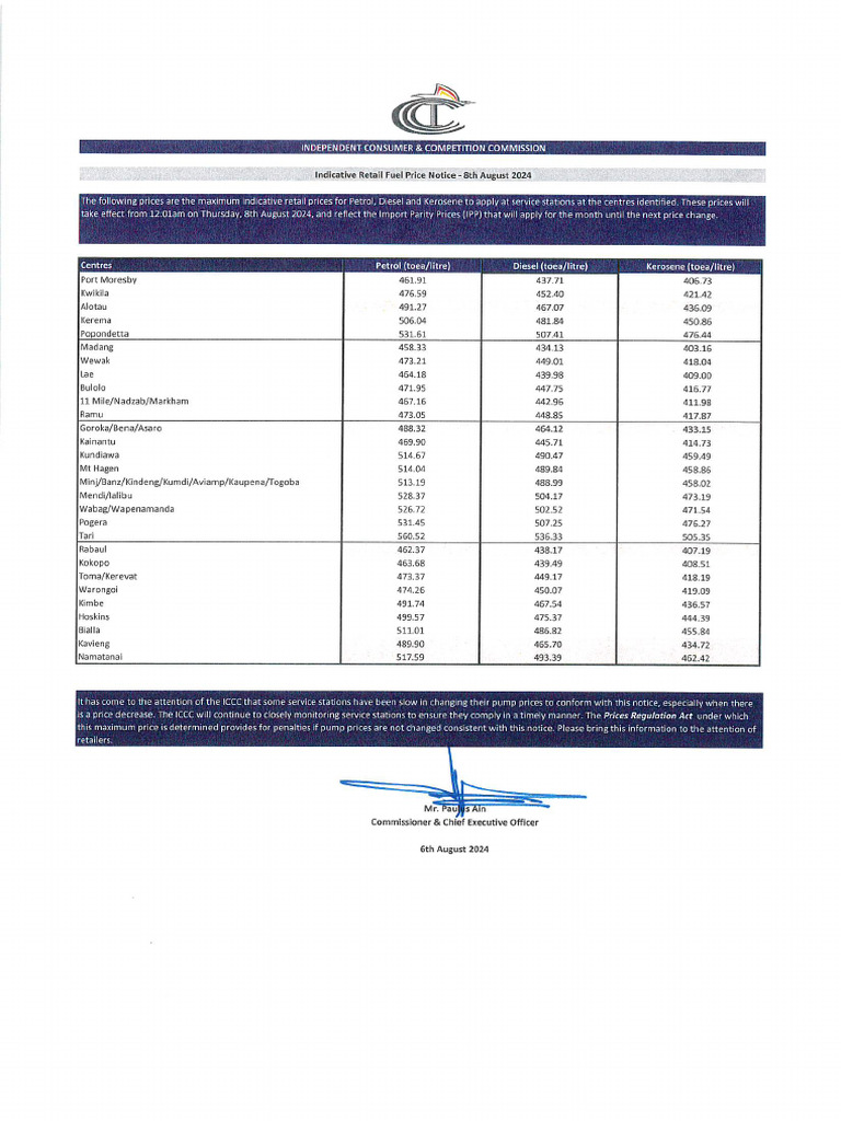 IRP Notice For August 2024 | PDF