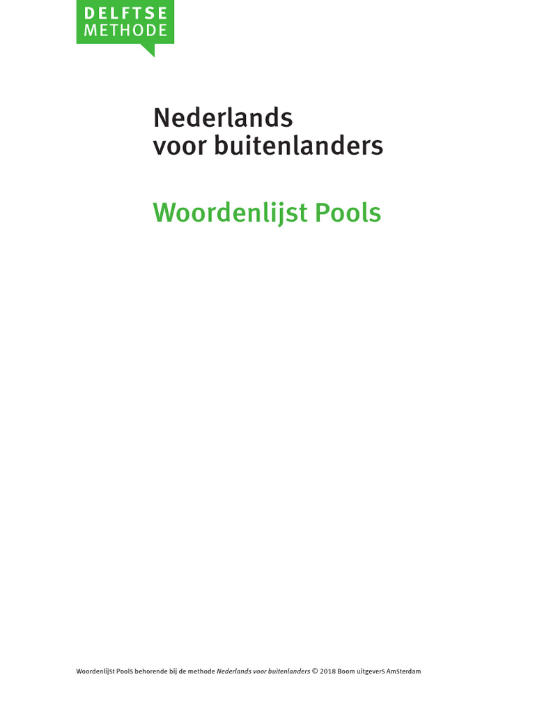 NVB Woordenlijst Pools | PDF