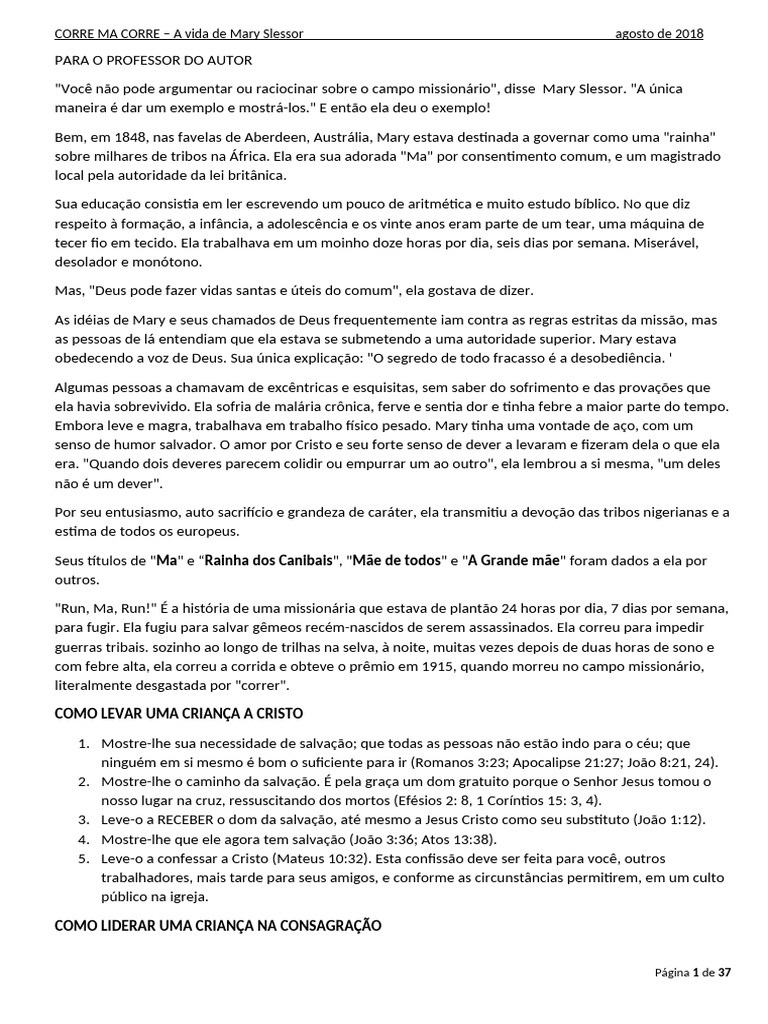 Lic3a7c3a3o Corre Ma Corre 1 | PDF