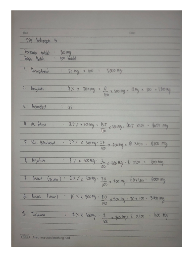 Perhitungan pct | PDF